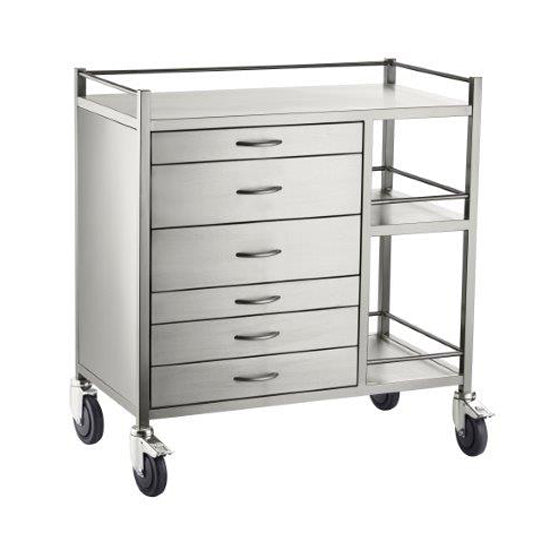Stainless Steel Anaesthetic Trolley Six Drawer – GENTREX INTERNATIONAL ...